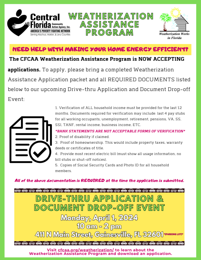 Weatherization Assistance Program - Central Florida Community Action ...